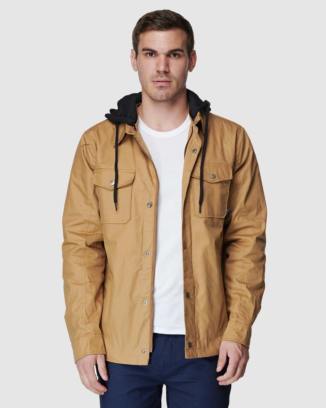 Mens Utility Jacket Stone - SafetyHQ