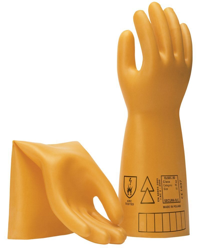 Electrical Insulating Glove 17,000v 20kv Class 2 - SafetyHQ