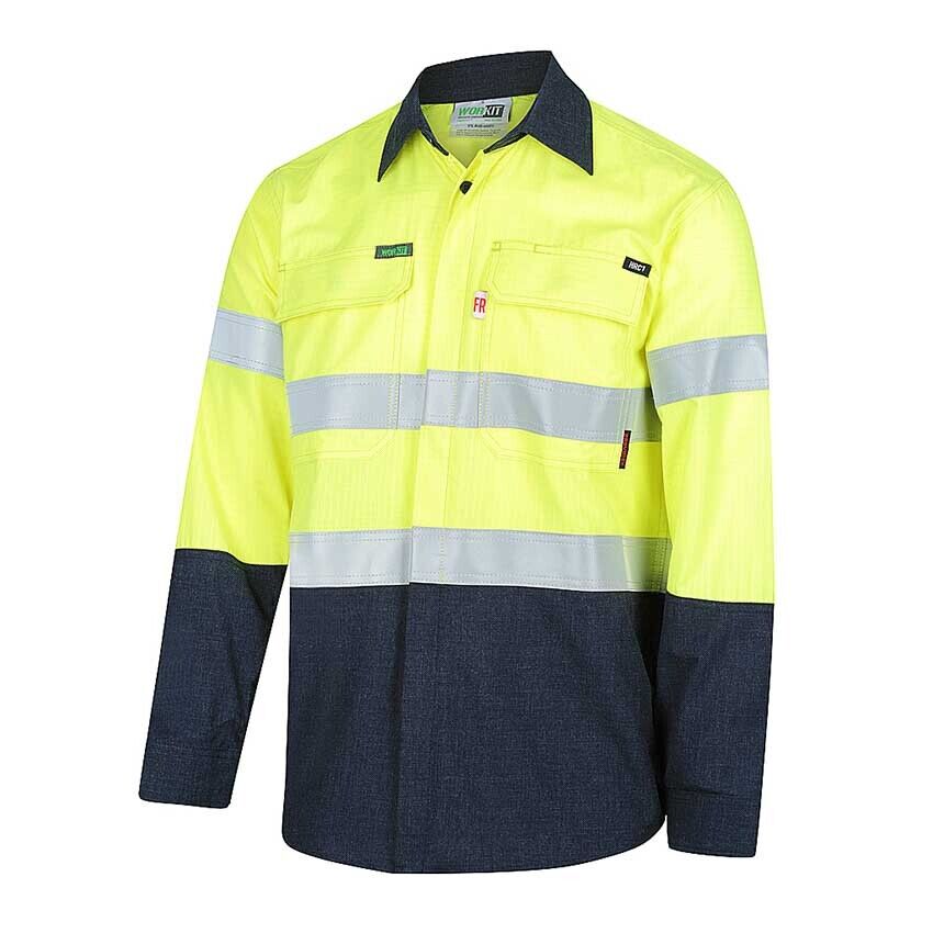 WORKIT PARVOTEX PPE1 FR Inherent 155gsm Ripstop Lightweight Taped Shirt ...