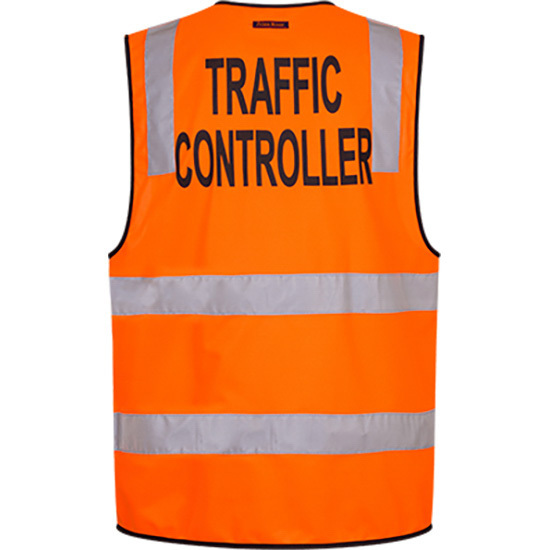 Prime Mover Traffic Controller Zip Vest D/N 2x Pack - SafetyHQ