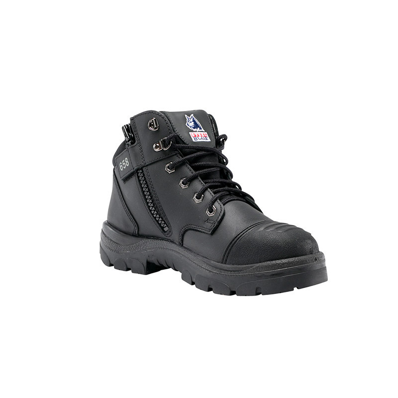 Steel Blue Parkes Zip TPU Outsole Scuff Cap Boots Size AU/UK 12 (US 13 ...