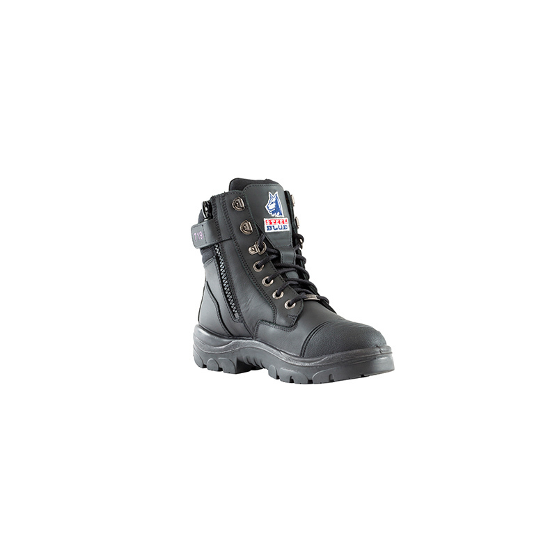 Steel Blue Southern Cross Zip Ladies TPU Outsole Scuff Cap Boots - SafetyHQ